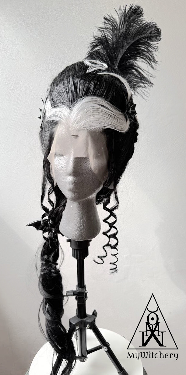 rococo wig black
