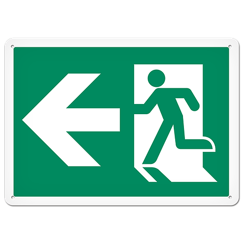 Fire Signs - Running Man Exit Sign DFS133V/DFS133VG/DFS133P/DFS133PG