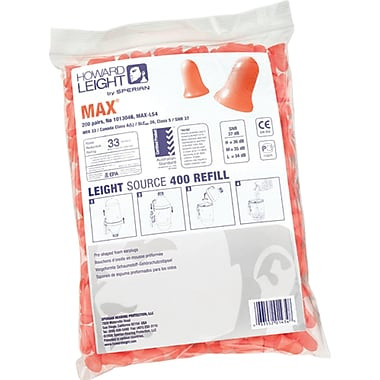 Max Single-Use Earplugs | Bulk Refill | 200 Pairs SAO209