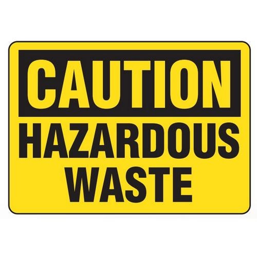 OSHA Safety Sign | Caution Haz Waste | INCOM SS2077V, SS2077A, SS2077P ...