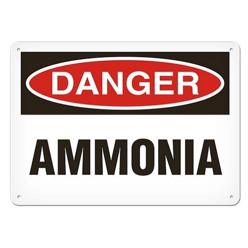 OSHA Safety Sign | Danger Ammonia | Incom SS1053V, SS1053A, SS1053P ...