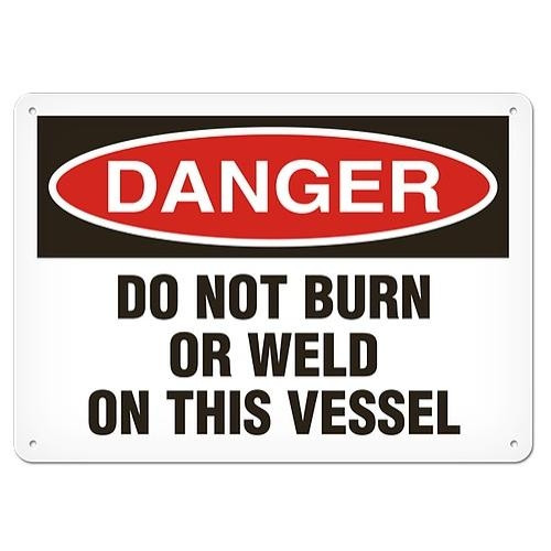 OSHA Safety Sign | Danger Do Not Burn | INCOM SS1081V, SS1081A, SS1081P ...