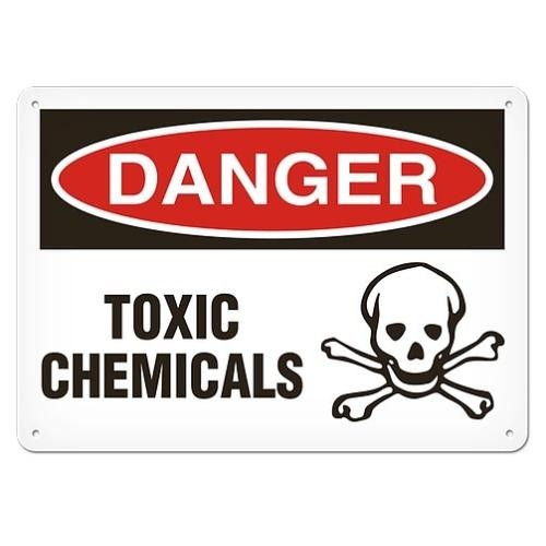 OSHA Safety Sign | Danger Toxic Chem | INCOM SS1034V, SS1034A, SS1034P ...