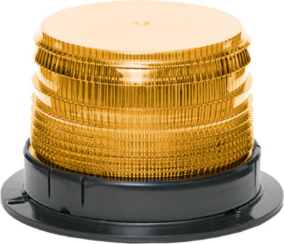 Amber Low Profile Fleet + LED Beacon Permanent Mount - Lens: Amber 23817