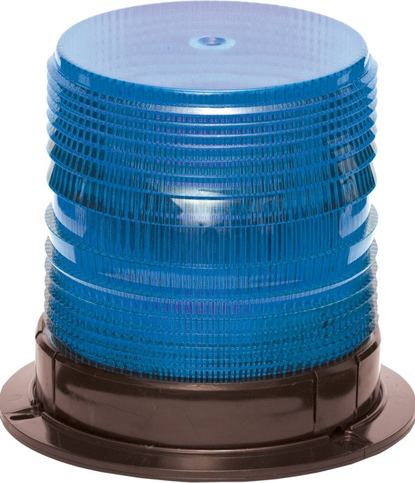 Blue High Profile Fleet + LED Beacon Permanent Mount - Lens: Blue 23840