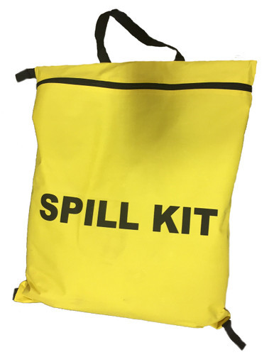 The "Deluxe" Spill Kit - Yellow Zip "Spill Kit" Bag - 10 Gal Kit ...