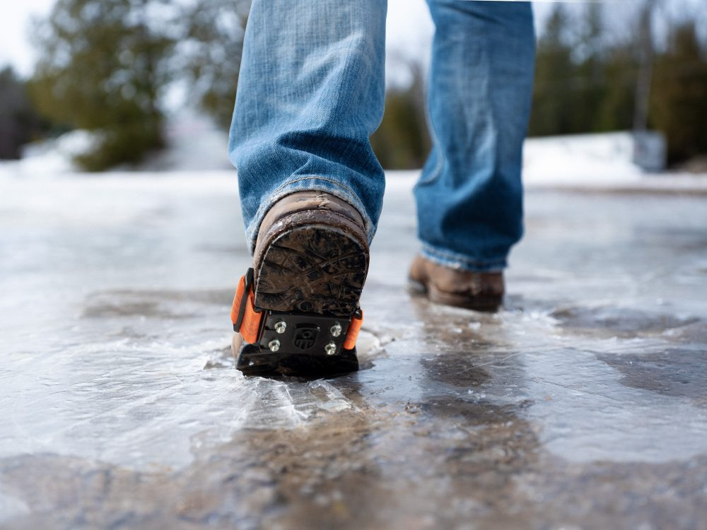 IMPACTO MIDCLEAT Ice Cleats - with HIVIS Strap - Safety Supplies Canada
