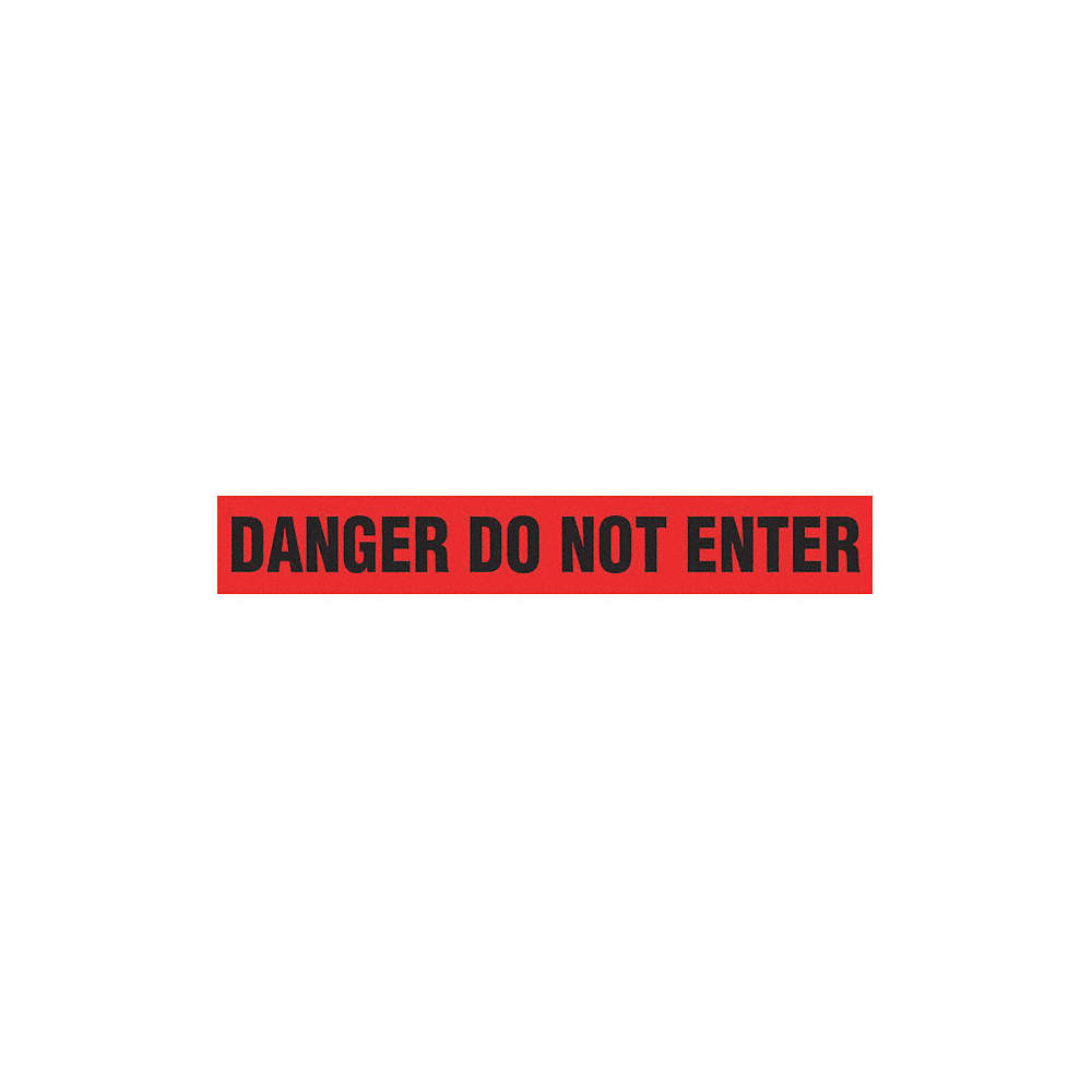 3" x 200' DANGER D.N.E. Barricade Tape | Pack of 36 | Value (1.5 MIL ...