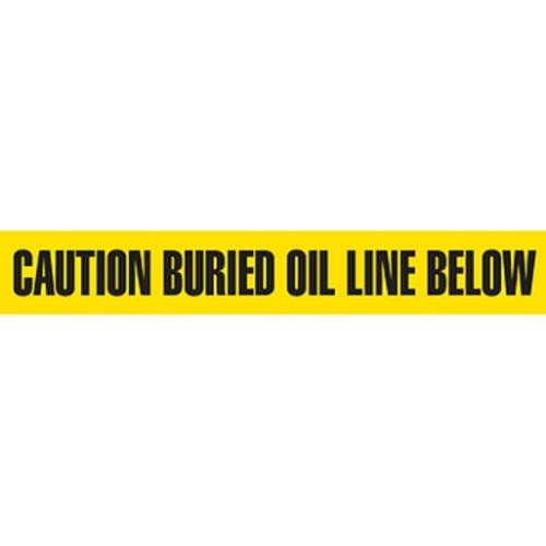 3" CAUTION BURIED OIL LINE BELOW Utility Barrier Tape (Pack of 12 Rolls ...
