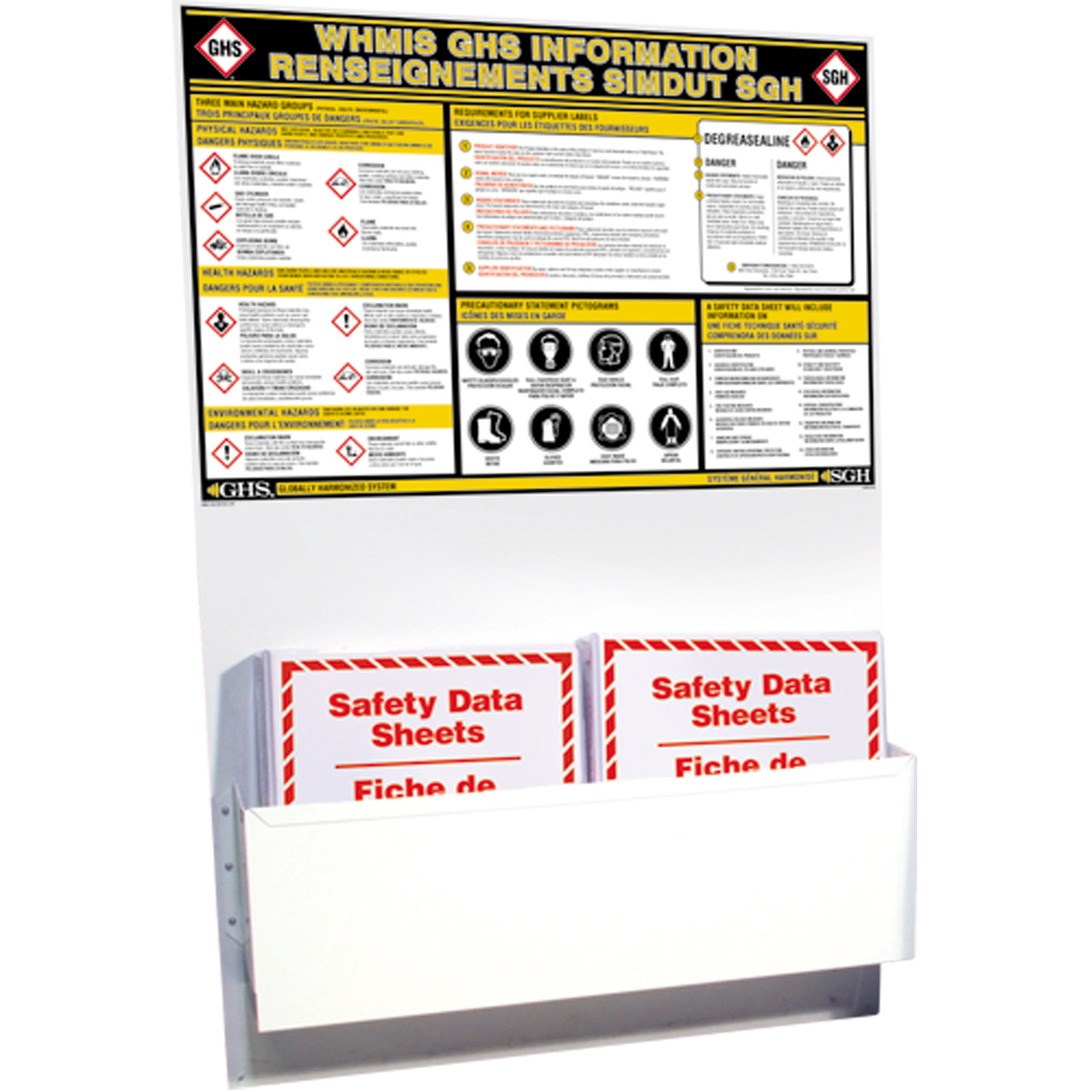 GHS Information Station Center with 2 Binders - English & French - 24 ...