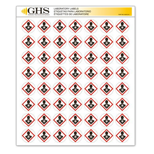 1" Health Hazard Pictogram Label - 1,120/Pad - Safety Supplies Canada