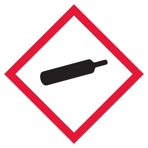 10.75" x 10.75" Gas Cylinder Pictogram Placard - Safety Supplies Canada