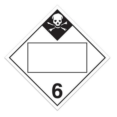Class 6.2 Worded Labels "Inhalation Hazard 6.1" (Pack of 100 pcs ...