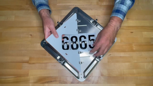 5 Legend Flip Placard with Rotating Numbers - 12/case - Safety Supplies ...