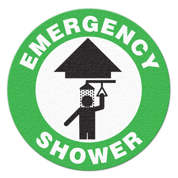 EMERGENCY SHOWER - Floor Sign - Safety Supplies Canada