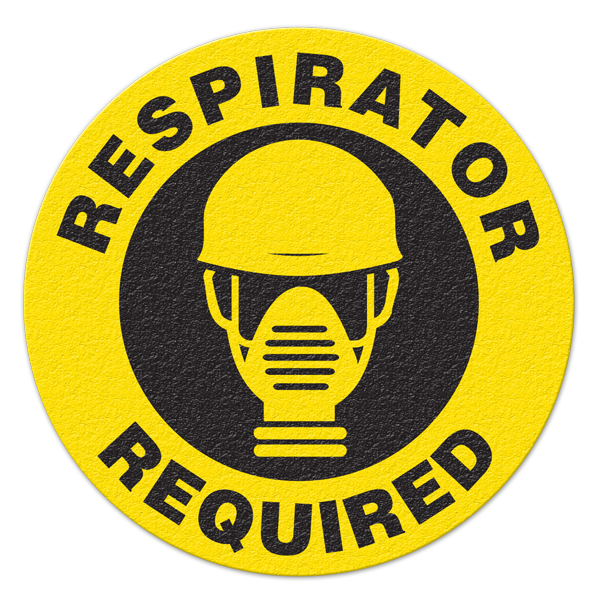 RESPIRATOR REQUIRED - Floor Sign - Safety Supplies Canada