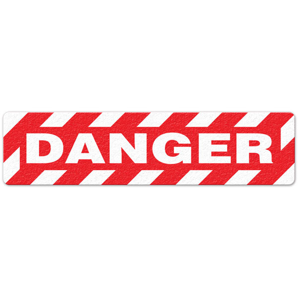 Danger - 6"x24" Floor Sign 6/pkg - Safety Supplies Canada