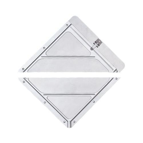 White Plain Placard Holder - Split - Painted White - Safety Supplies Canada
