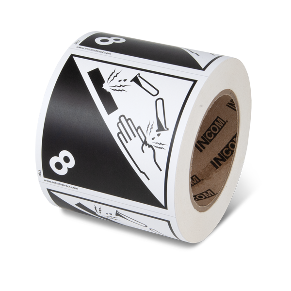 Class 8 TDG Label - Corrosives - Safety Supplies Canada