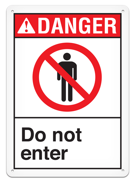 DANGER - Do Not Enter - 10"x14" - Safety Supplies Canada