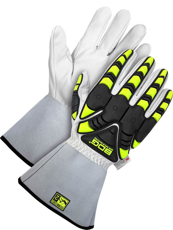 Goatskin Winter Lined Gauntlet w/ Backhand Protection | Pack of 6 ...