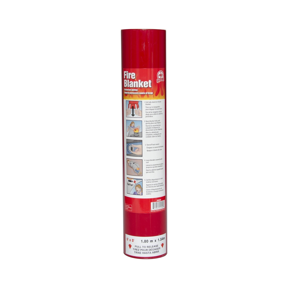 Fire Blanket in Plastic Pack - 6ft x 5ft - Safety Supplies Canada