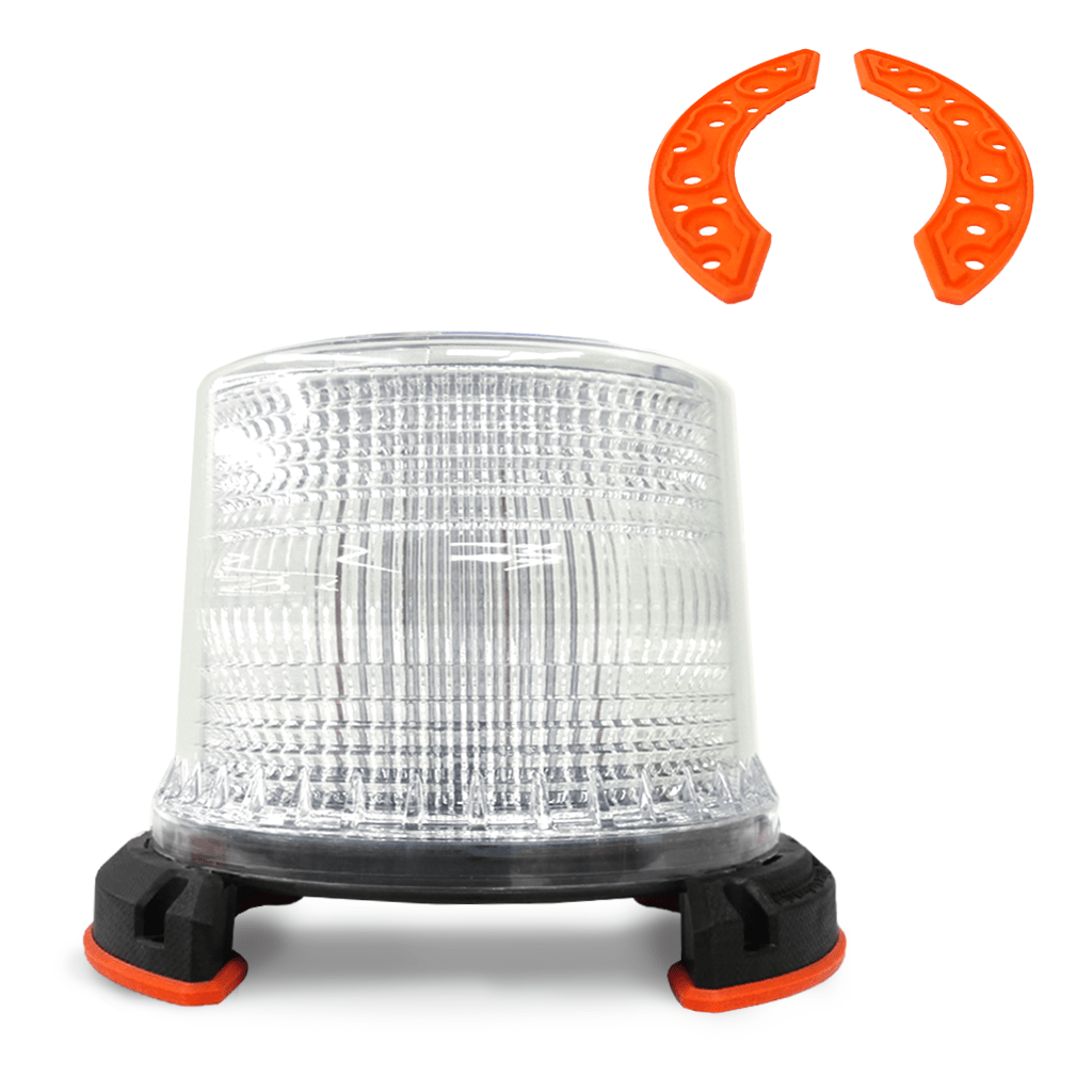 Helios X-MOD Short Profile Profile Red LED Beacon (Permanent Base ...
