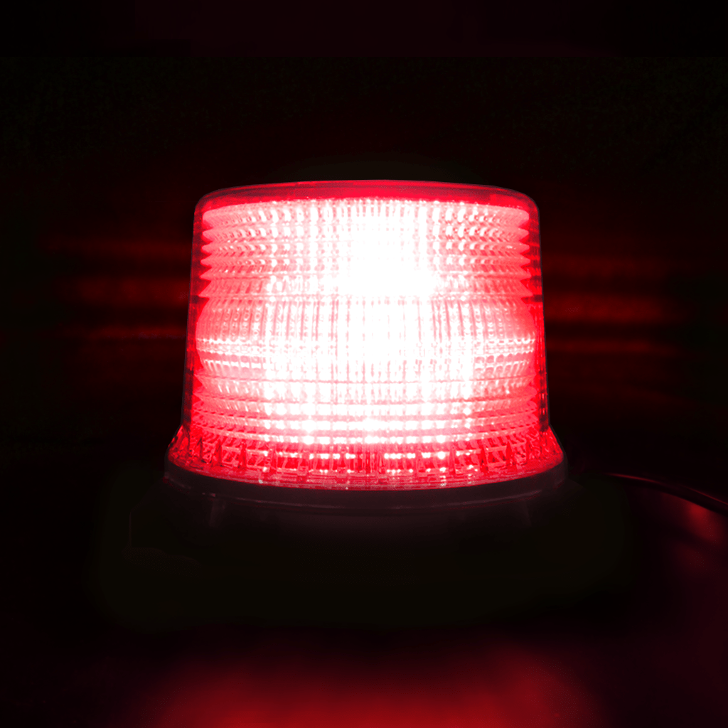 Helios X-MOD Short Profile Profile Red LED Beacon (Permanent Base ...