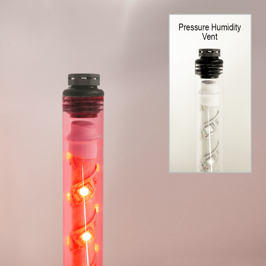 Super Duty Fully Lit Red LED Whip - Safety Supplies Canada