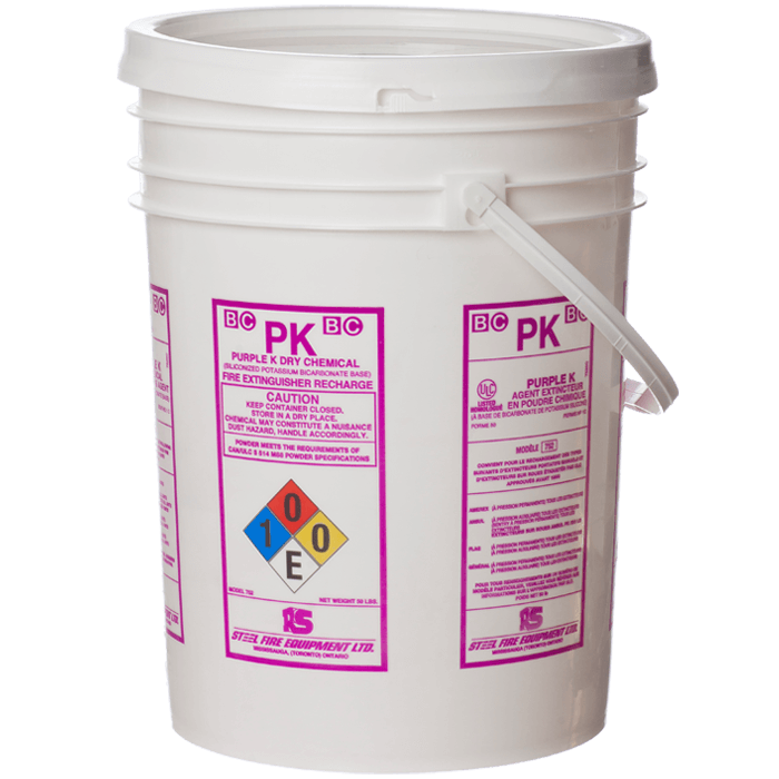 ULC Classified Purple-K Dry Chemical, 50 lb Pail - Safety Supplies Canada