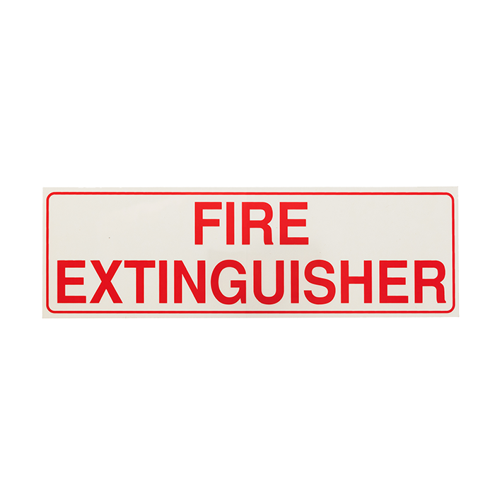 Vinyl Self Adhesive Signs - Cabinet "Fire Extinguisher" - Safety ...