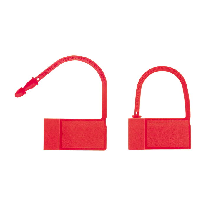 Single Use Plastic Padlock - Red - Safety Supplies Canada