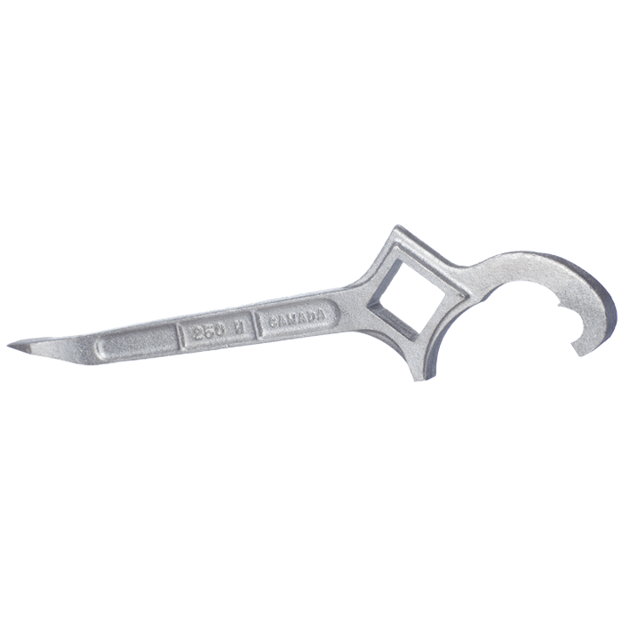 Combination Hydrant Key / Spanner Wrench (Fits 1-1/2" to 3" Pin/Rocker ...