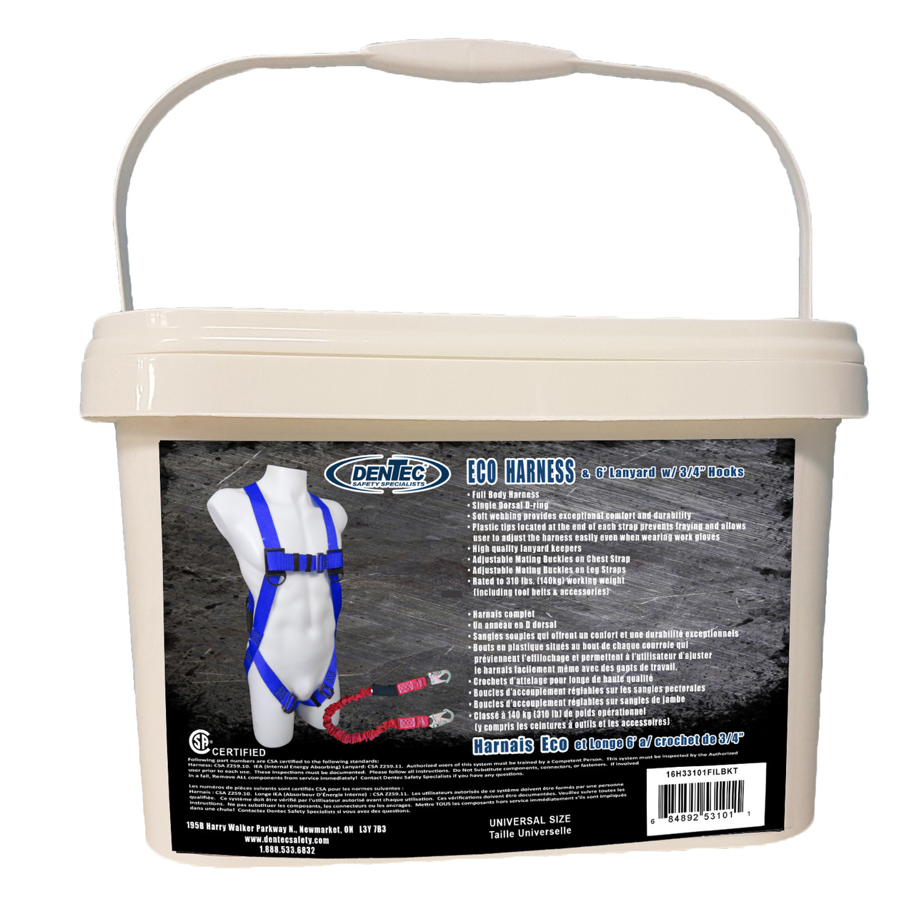 Eco Harness / MB /1D / Universal Size - Safety Supplies Canada