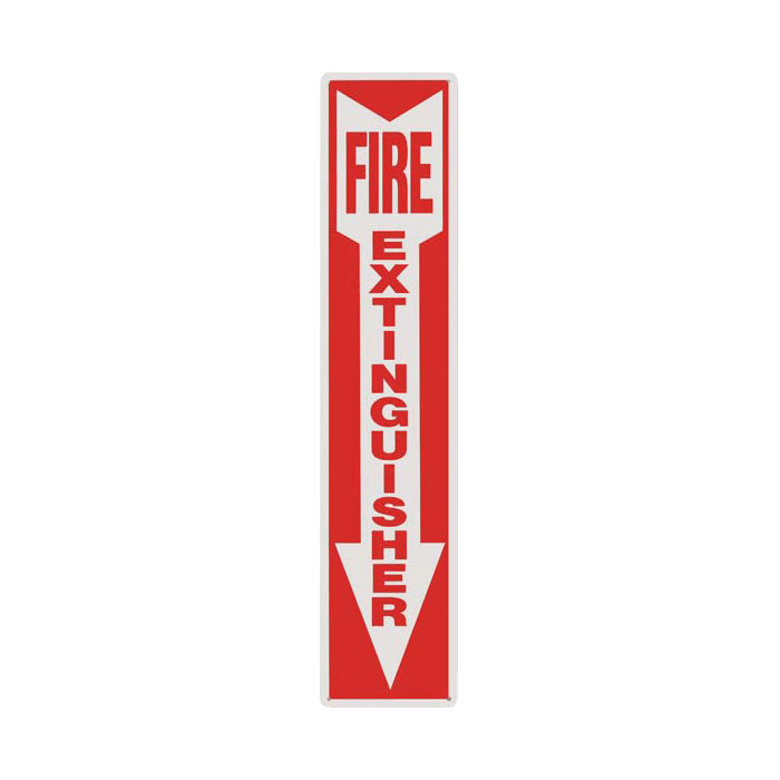 Rigid Platic Signs - "Fire Extinguisher" Arrow - Safety Supplies Canada