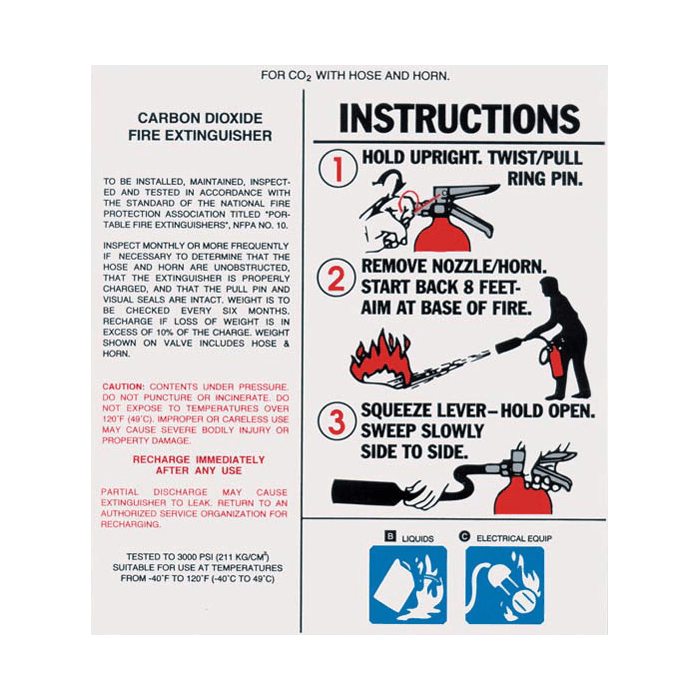 Vinyl Self Adhesive Sign - Vinyl Nameplate CO2 Instruction - Safety ...