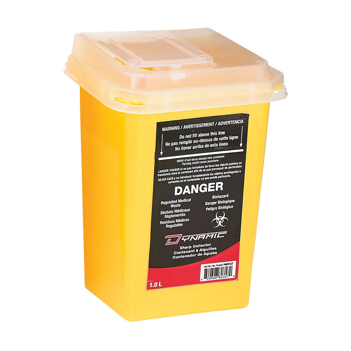 Dynamic™ Sharps Container - Yellow - Safety Supplies Canada