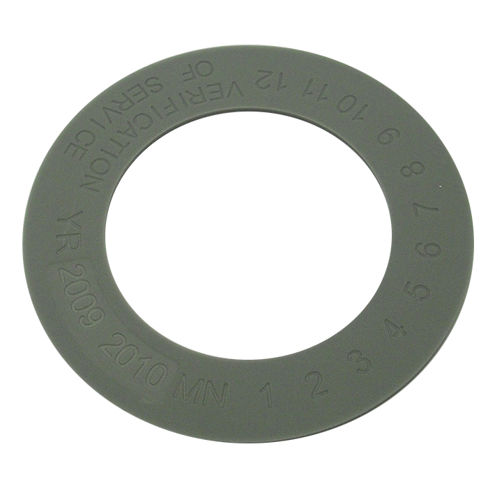 Verification of Service Collars - Plastic, 1 3/8" ID, Pkg/100 - Safety ...