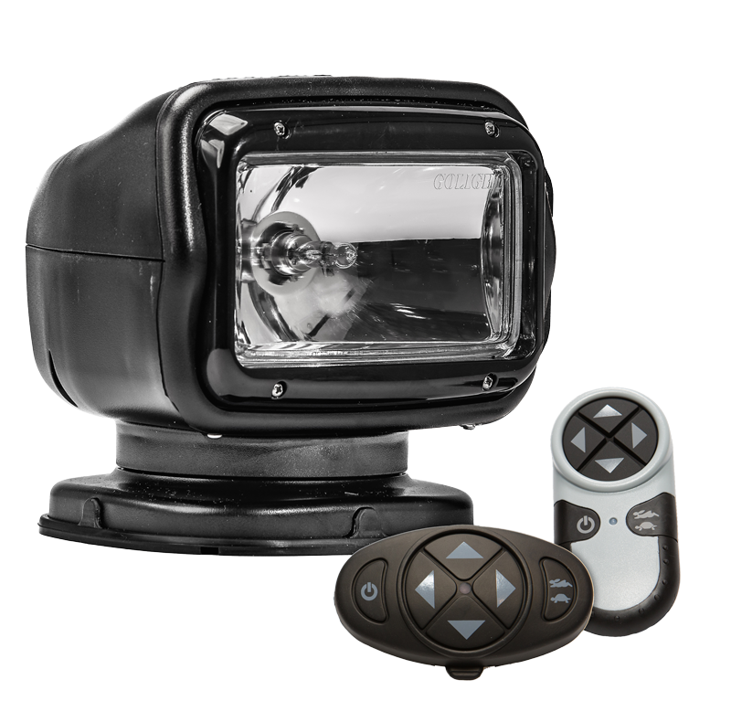Golight Searchlight 12VDC Black - Stryker 12Vdc BLK Permanent Mount ...