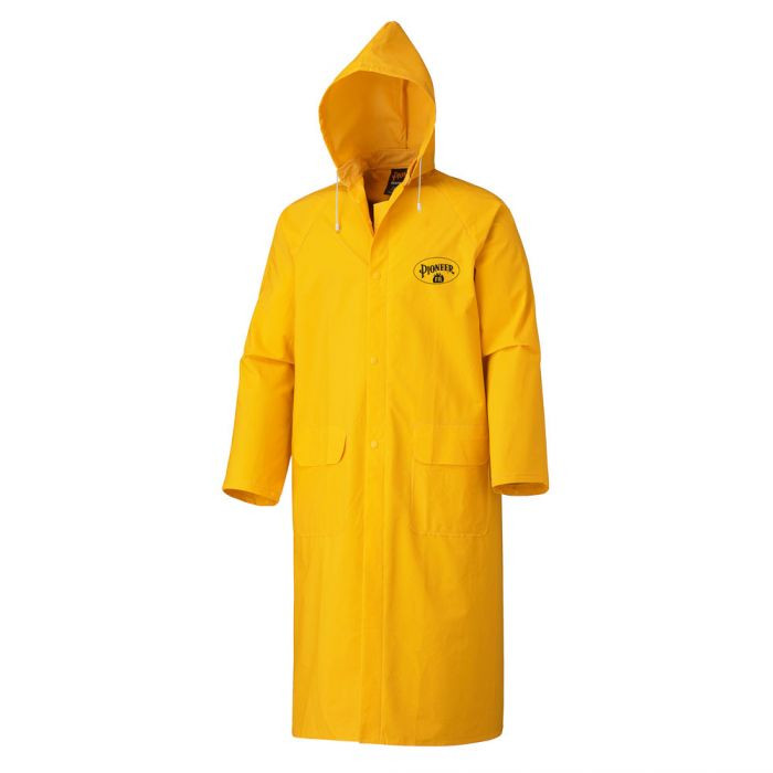 Extra Long 48 Inch Flame Resistant Rain Coat | FR | Pioneer 580