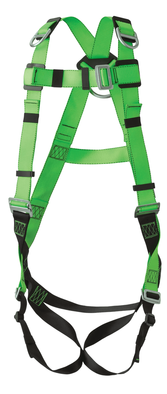 Hi-Vis Full Body Contractor Harness | 3D, Class AE | PeakWorks FBH-10000E