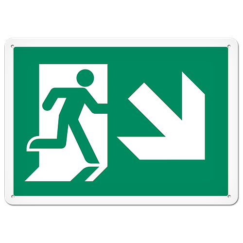 Fire Signs - Running Man Exit Sign DFS133V/DFS133VG/DFS133P/DFS133PG