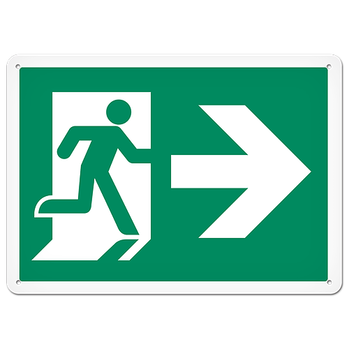 Fire Signs - Running Man Exit Sign DFS133V/DFS133VG/DFS133P/DFS133PG