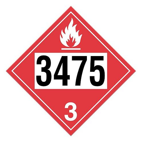 Class 3 Truck Placards (Pack of 100 pcs) - Safety Supplies Canada