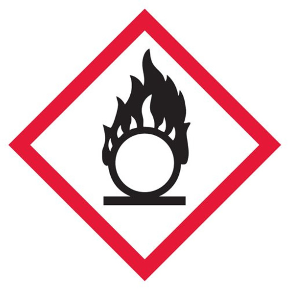 4" x 4" Flame Hazard Pictogram Label - 500/roll - Safety Supplies Canada