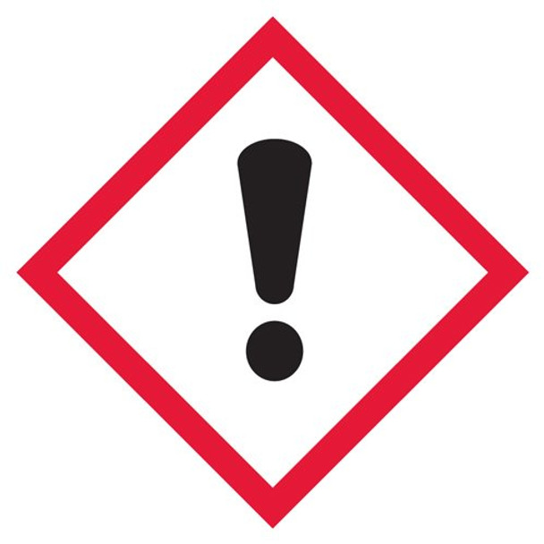 10.75" x 10.75" Exclamation Mark Pictogram Placard - Safety Supplies Canada