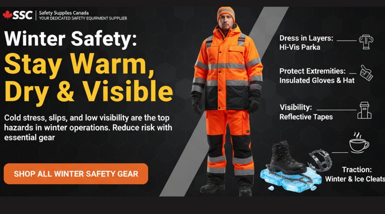 Winter Safety Checklist: Stay Warm, Dry & Visible - Safety Supplies Canada