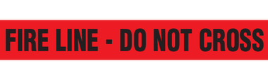 FIRE LINE - DO NOT CROSS Barricade Tape - Contractor Grade (Pack of 12 ...