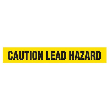 CAUTION LEAD HAZARD Dispenser Boxed Barricade Tape (Pack of 12 Rolls ...