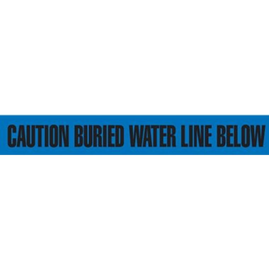 3" CAUTION BURIED WATER LINE BELOW Utility Barrier Tape (Pack of 12 ...